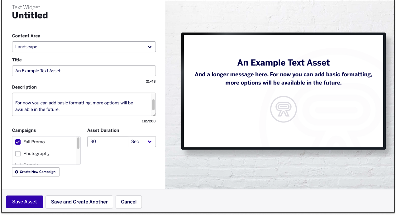 Uploading and Creating Signage Assets – Rockbot Support
