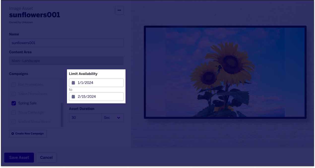 Uploading and Creating Signage Assets – Rockbot Support