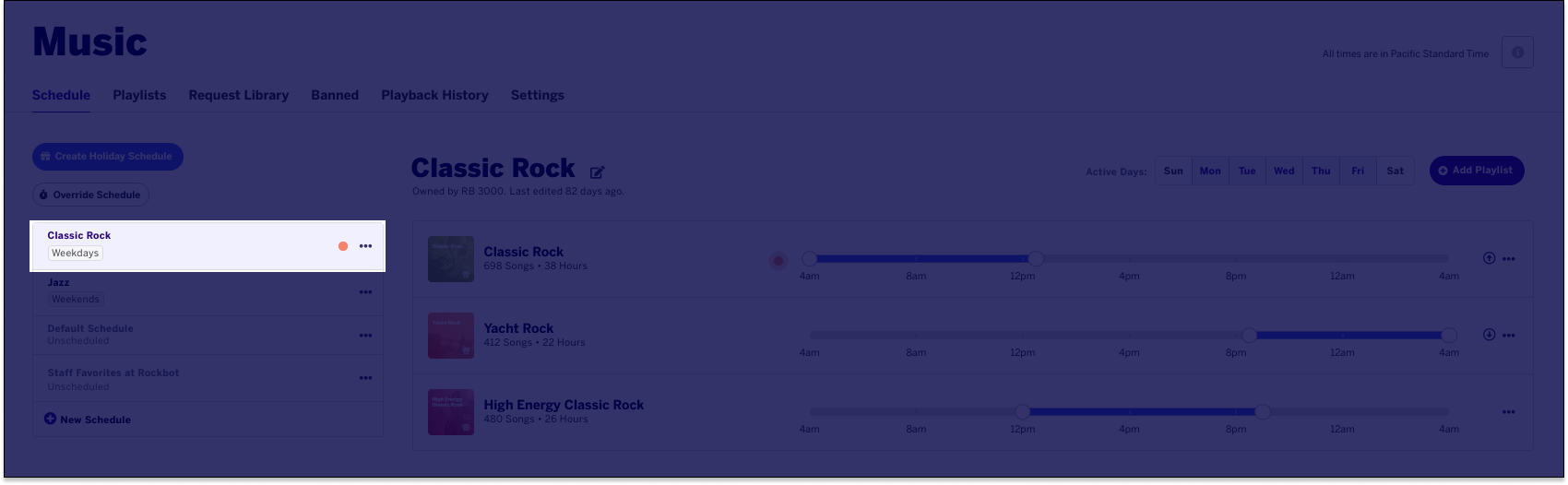 How do I Edit a Music Schedule? – Rockbot Support