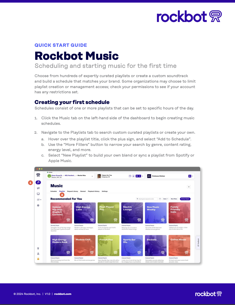 Rockbot Music Quick Start Guide – Rockbot Support